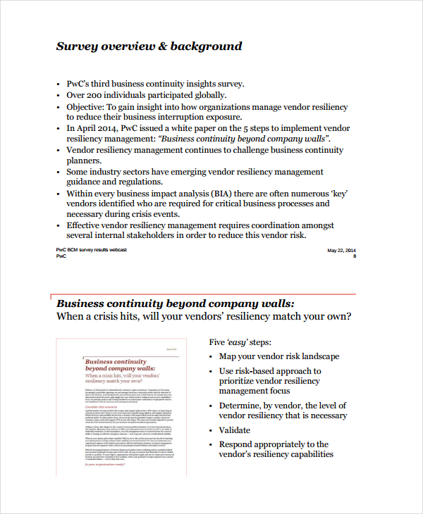 Business Survey Template - 10+ Free Word, PDF Document DoWnloads