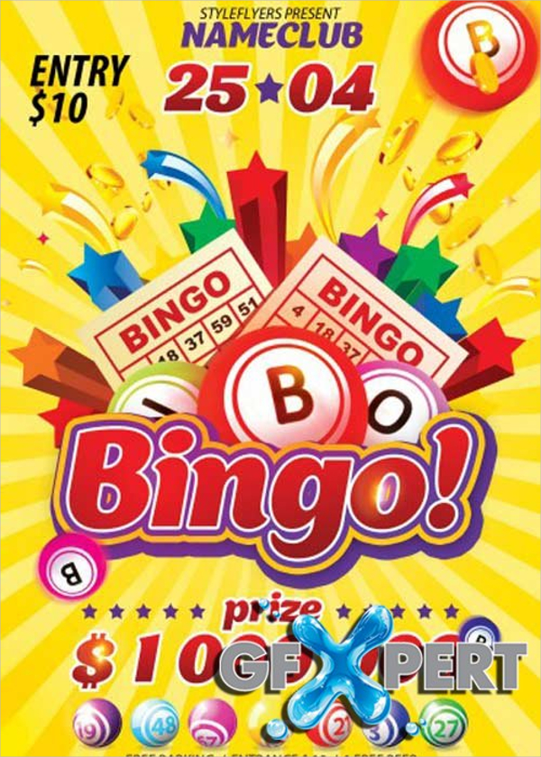 17 Bingo Flyer Design Templates Word PSD AI Vector EPS