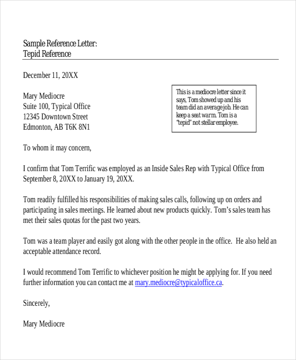 How To Write A Character Reference Letter For Coworker Infoupdate