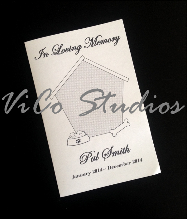 8+ Pet Funeral Program Templates - Free PSD, AI, EPS Format Download ...