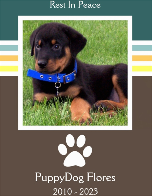 7+ Pet Funeral Program Templates - PSD, AI, EPS