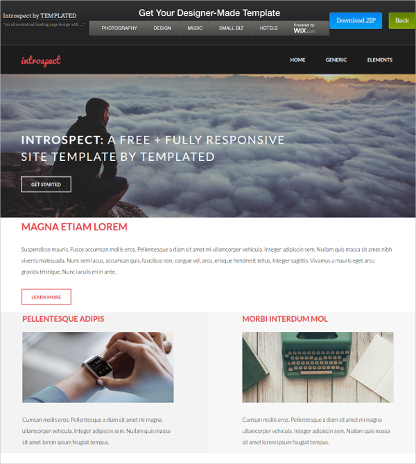Free Themes & Templates for the Month – August 2016
