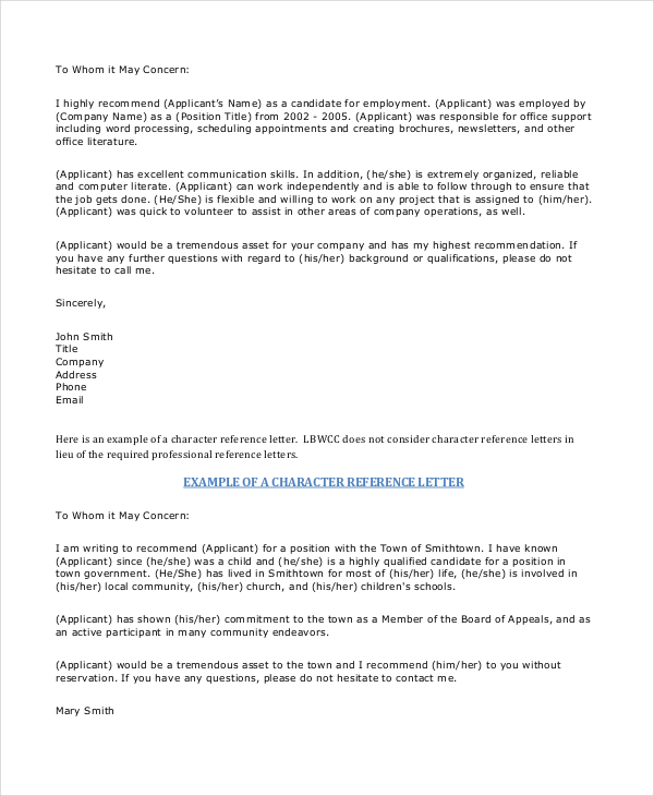 10+ Sample Business Reference Letter Templates - PDF, DOC