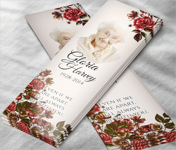 Free Printable Memorial Bookmark Template Printable Templates