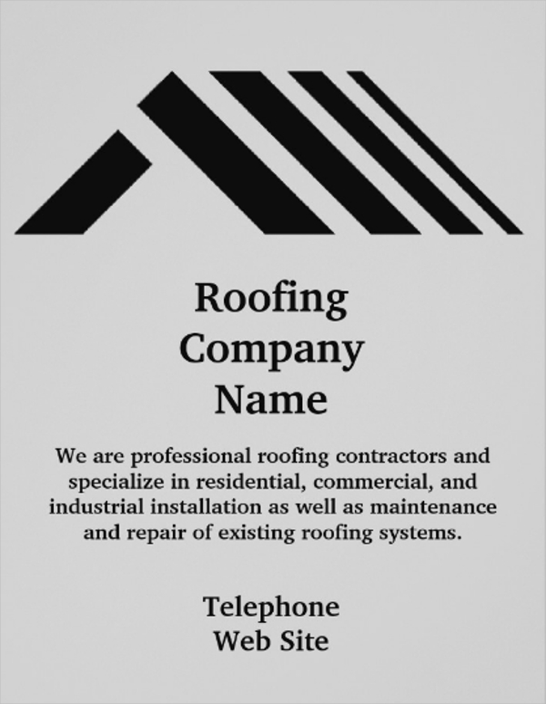 Roofing Flyers Templates Free Arts Arts