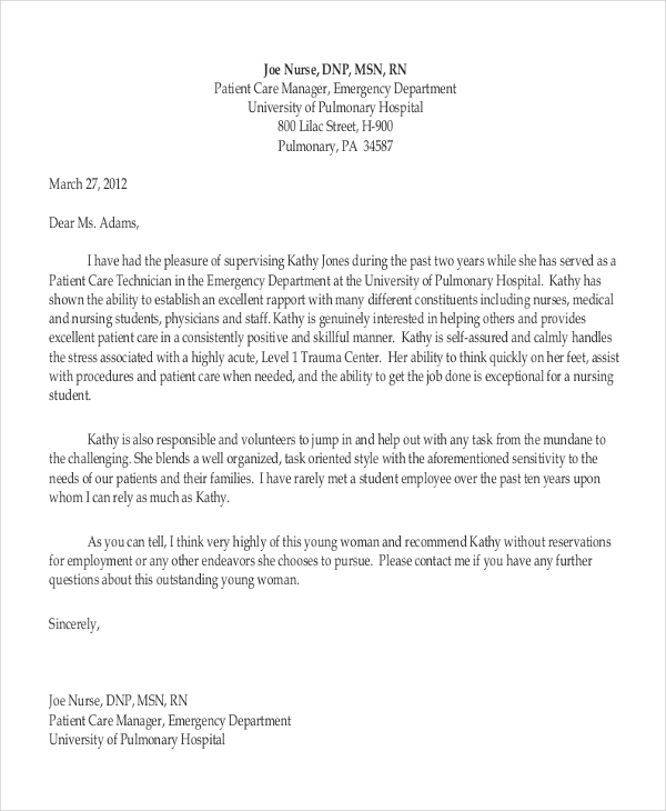 16 Professional Reference Letter Template Free Sample Example Format