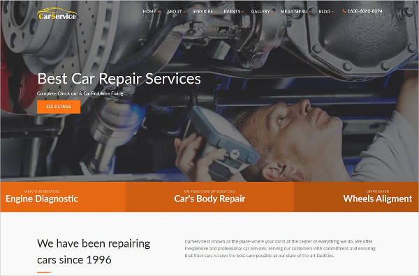 25+ Auto Repair Website Themes & Template