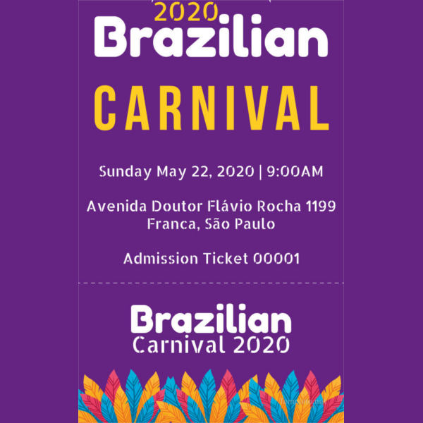 Carnival Admission Ticket Template