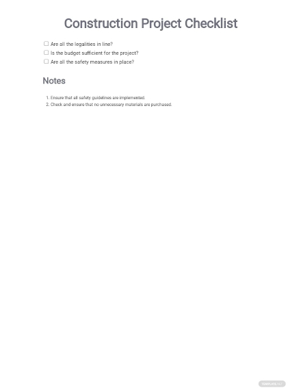Checklist Template - 28+ Free Word, Excel, PDF Document Downloads