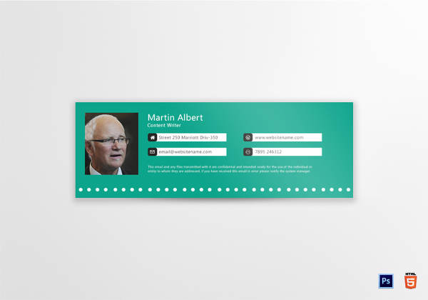 94+ Responsive Email Signatures - PSD, HTML