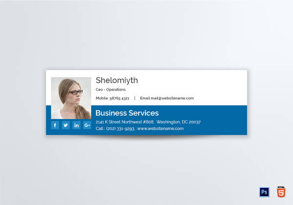 94+ Responsive Email Signatures - PSD, HTML