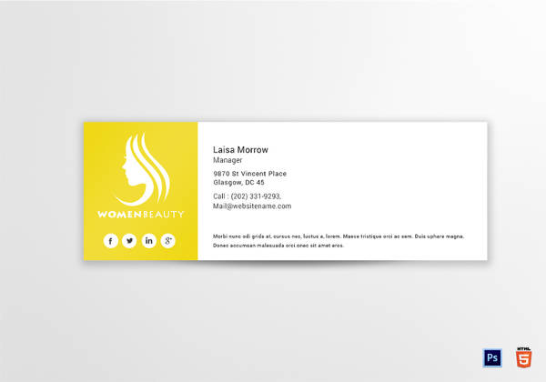 94+ Responsive Email Signatures - PSD, HTML