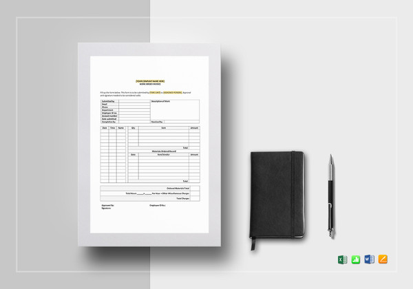 Excel Work Order Template - 15+ Free Excel Document Downloads