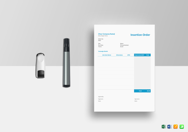 40+ Order Template - Word, Excel, PDF