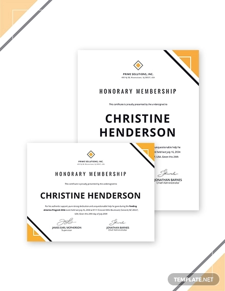 14+ Honorary Life Certificate Templates - PDF, Docx