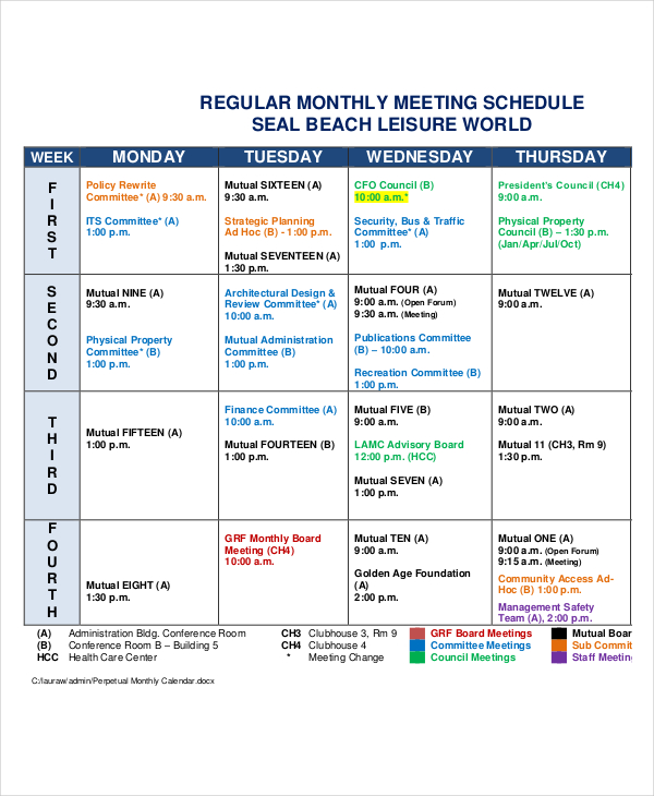 Perpetual Calendar - 11+ Free PDF, PSD Documents Download