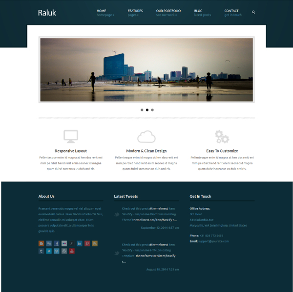 13+ One Column WordPress Themes & Templates
