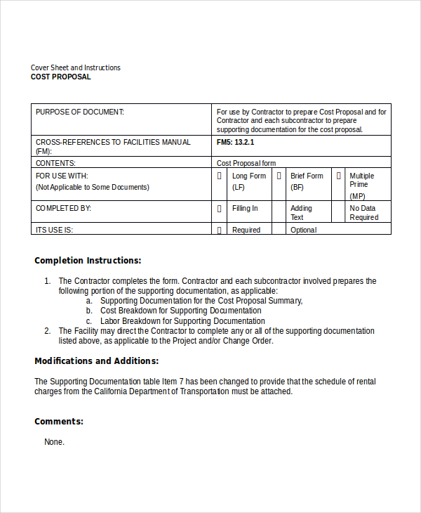 Proposal Template 8 Free Word PDF Document Downloads