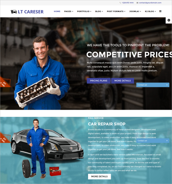 25+ Auto Repair Website Themes & Template