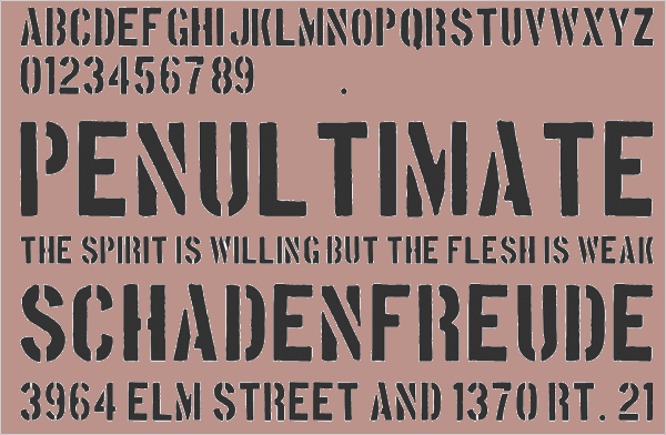 20+ Stencil Fonts - Free OTF, TTF Format Download