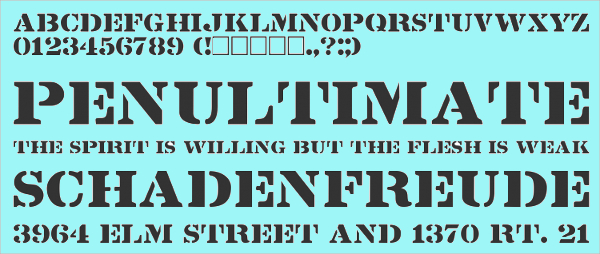 20+ Stencil Fonts - Free OTF, TTF Format Download