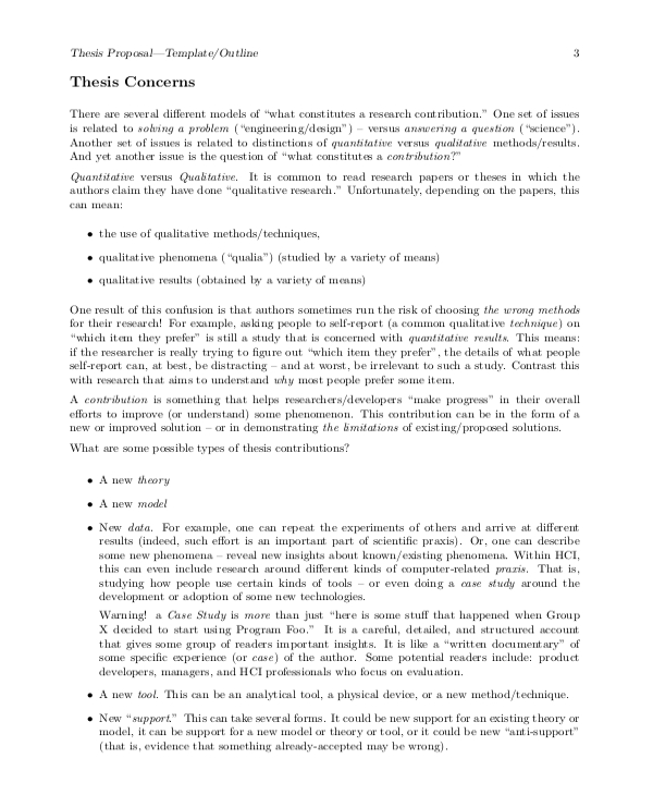 Thesis Proposal Template - 10+ Word, PDF Document Downloads