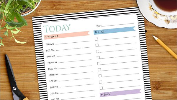 Customizable Cute Daily Planner Template Master Template