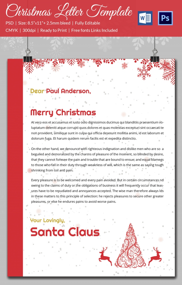 10 Christmas Letterheads Word PSD Format Download