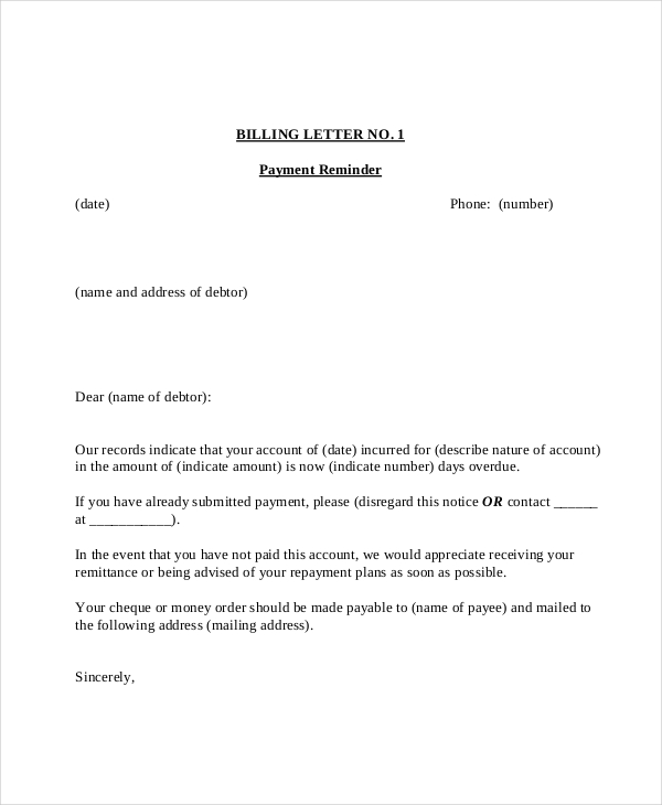 Payment Reminder E mails