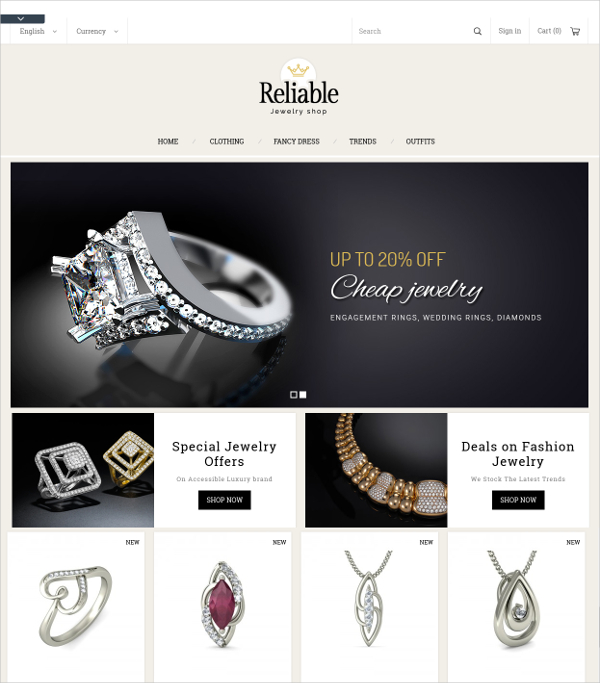 23+ Jewelry Website Themes & Templates