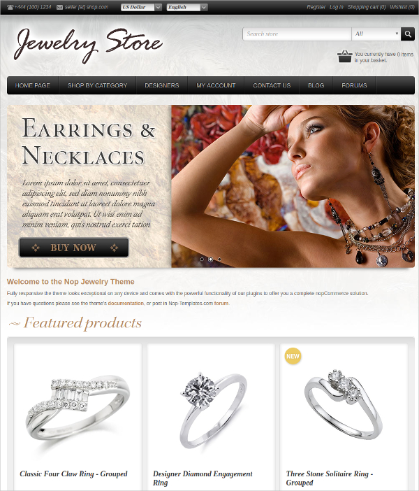 23+ Jewelry Website Themes & Templates
