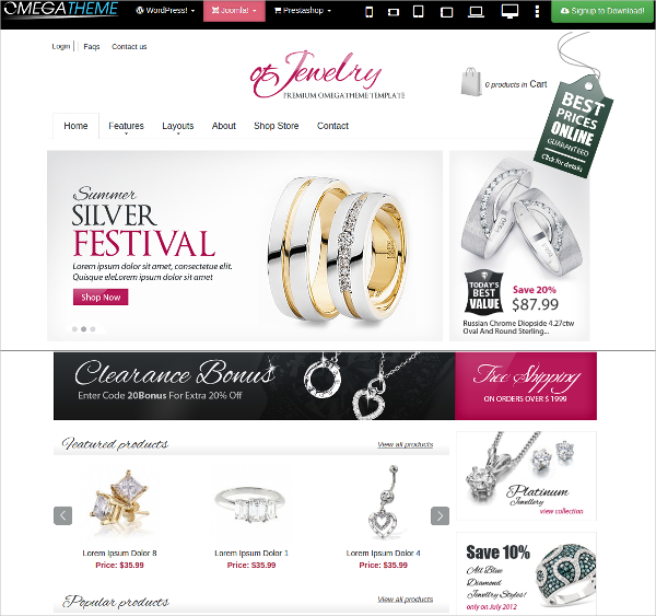 23+ Jewelry Website Themes & Templates
