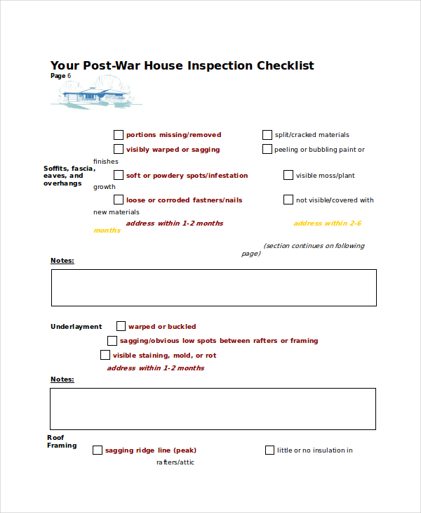 Home Inspection Checklist - 17+ Word, PDF Documents Download