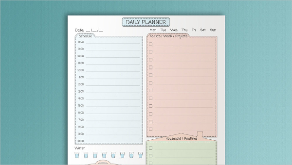 4 Daily Task Planner Templates Free Sample Example Format