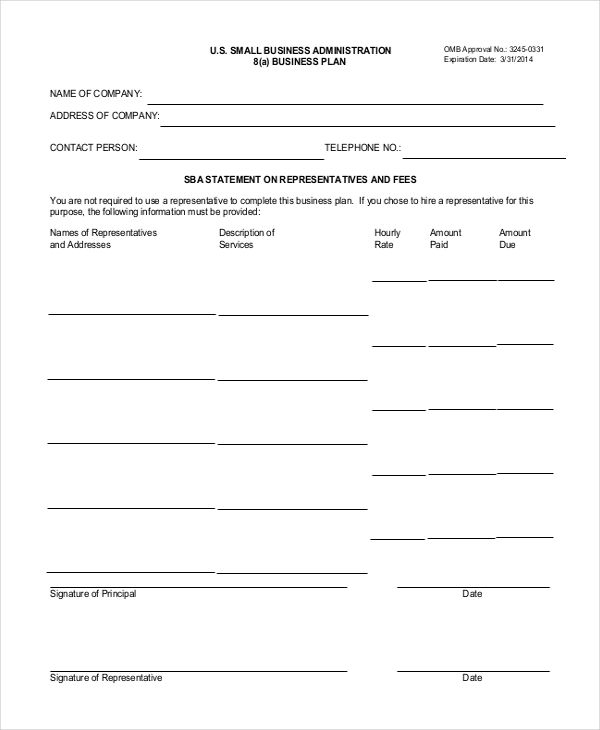 Business Plan Templates - 14+ Free Word, PDF Document Downloads