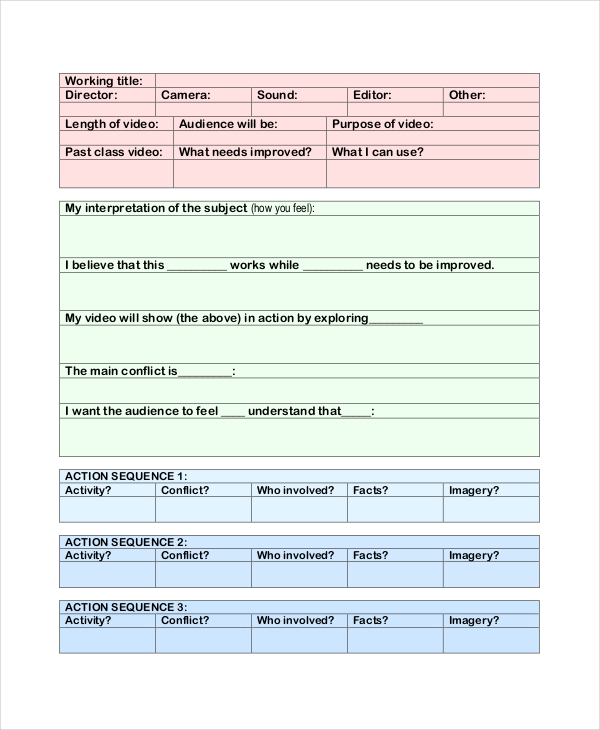 Shooting Schedule Template - 13+ Free Word, PDF Document Downloads