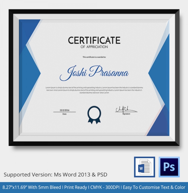 Coach Certificate Template - 11+Free Word, PDF Documents Download