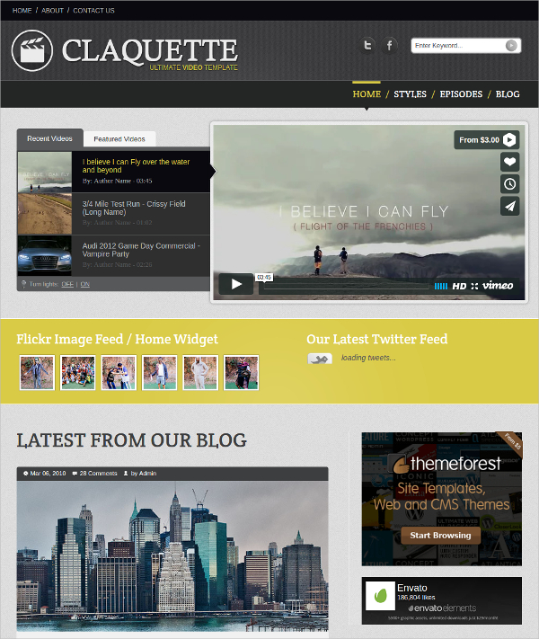 20+ Video Blog Themes & Templates