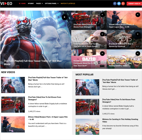 20+ Video Blog Themes & Templates