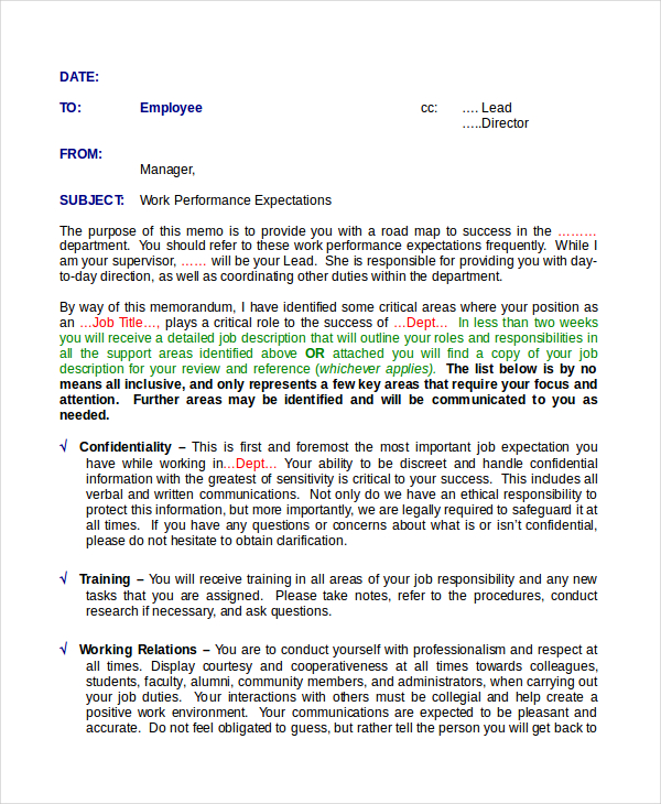 Employee Memo Template - 10+ Free Word, PDF Document Downloads