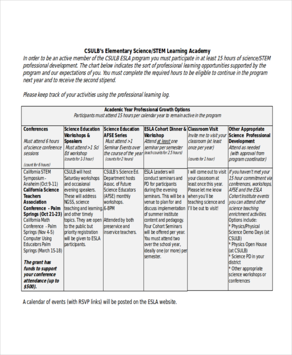 11 Learning Log Templates In Word Google Docs Google Sheets 