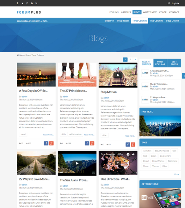 2+ Forum Drupal Themes & Templates | Free & Premium Templates