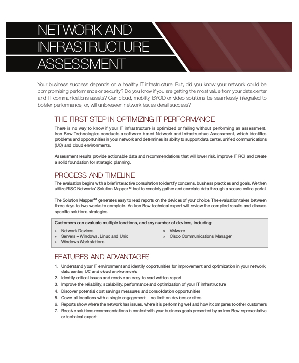 Network Assessment Template - 6+ Free Excel, PDF Documents Download