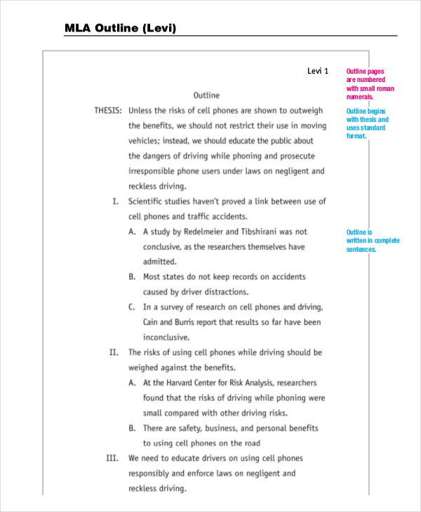 9+ Outline Examples Download in Word, PDF | Free & Premium Templates