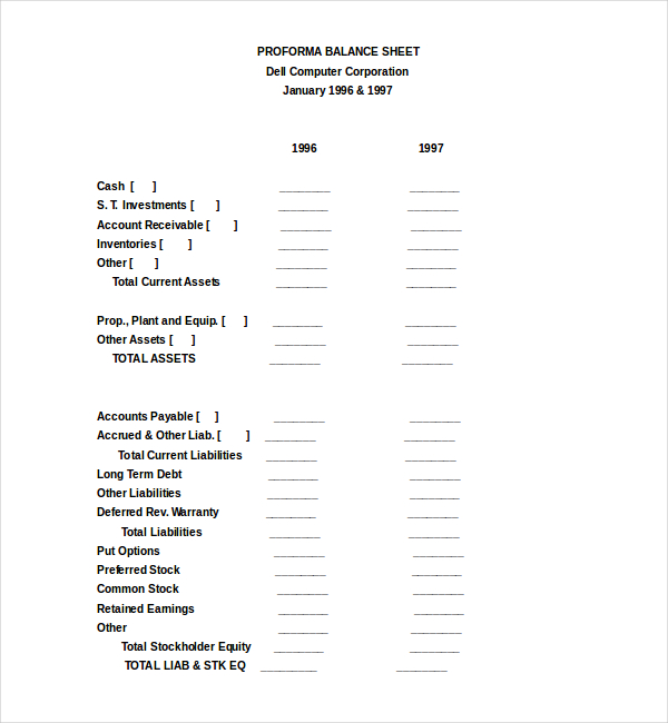 22+ Balance Sheet Examples - Download in Word, PDF