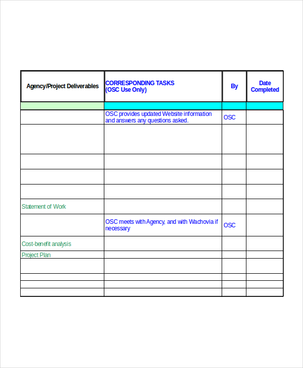 5 Sample Project Plan Template Excel SampleTemplatess SampleTemplatess