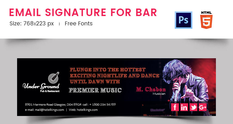 96+ Responsive Email Signatures | Free & Premium Templates