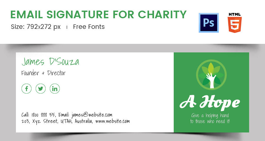 96+ Responsive Email Signatures | Free & Premium Templates