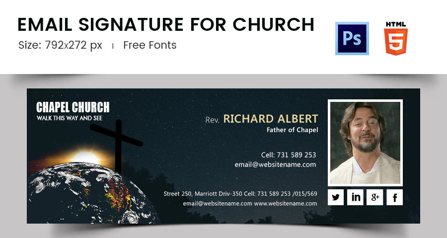 96+ Responsive Email Signatures | Free & Premium Templates