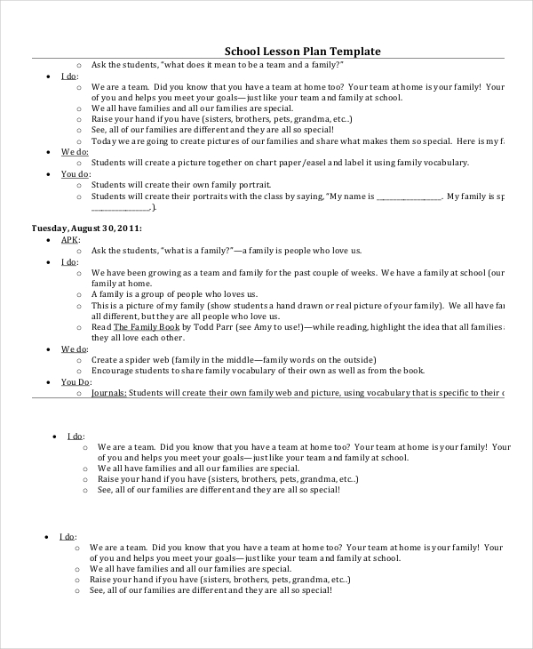Lesson Plan Template - 14+ Free Word, PDF Documents Download